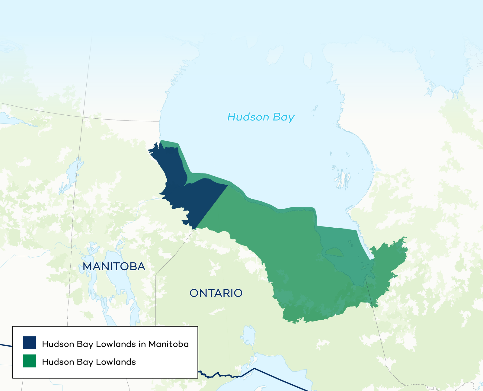 Hudson Bay Lowlands Map Hudson Bay Arctic Lowlands The Major