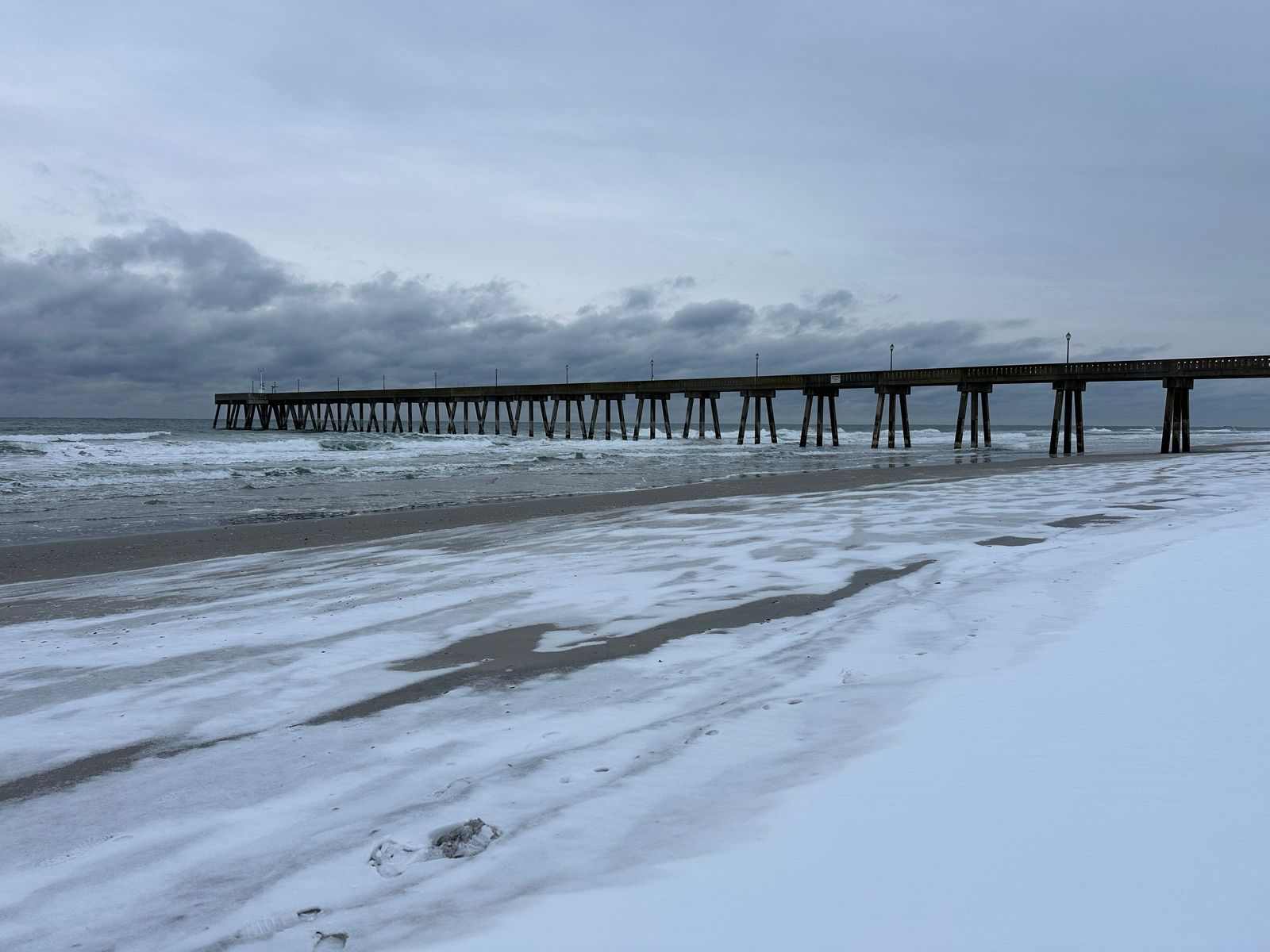 Wrightsville Beach North Carolina Snow