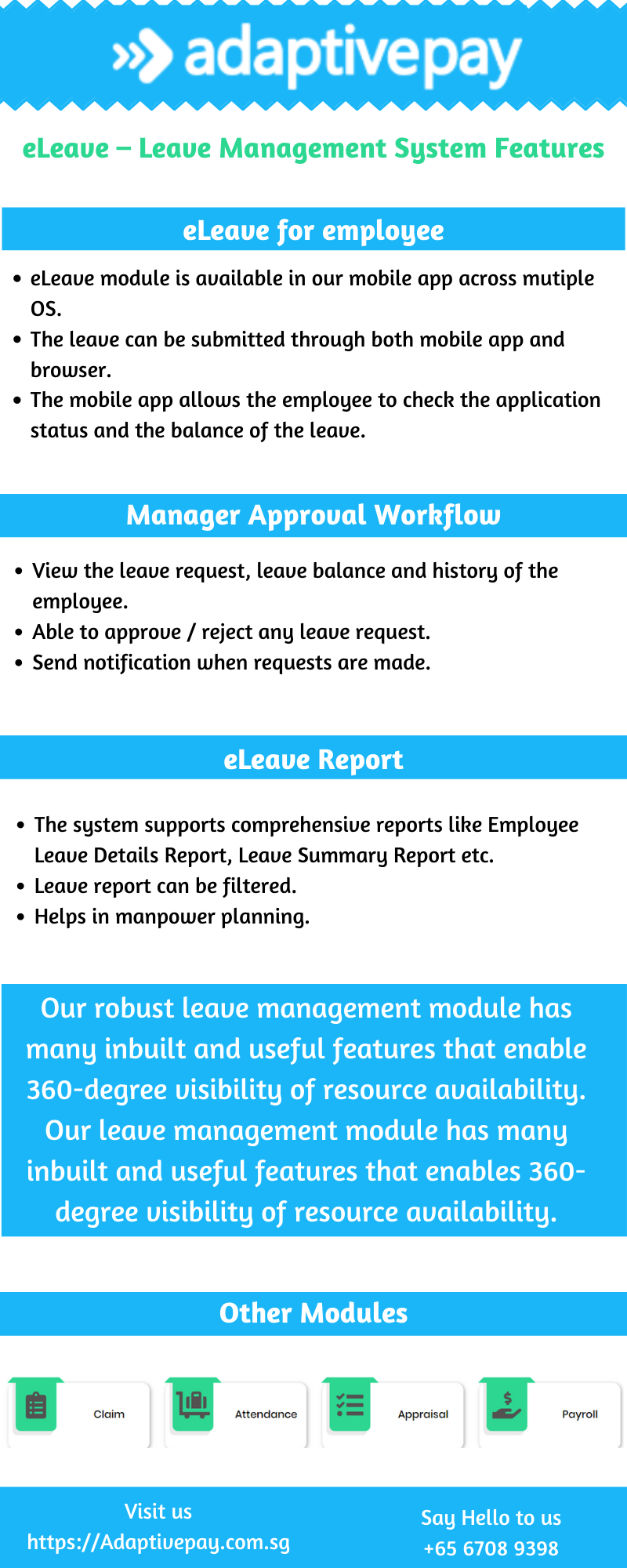 eLeave | Leave Management App by Adaptive Pay - Infogram