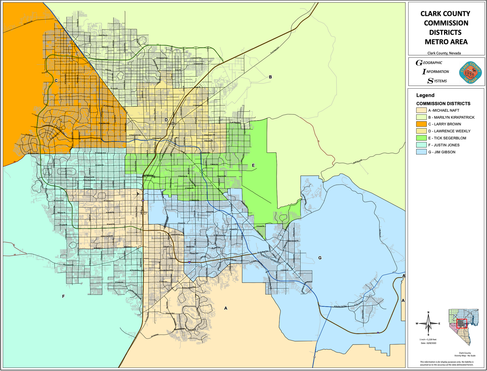 Clark County Las Vegas Map