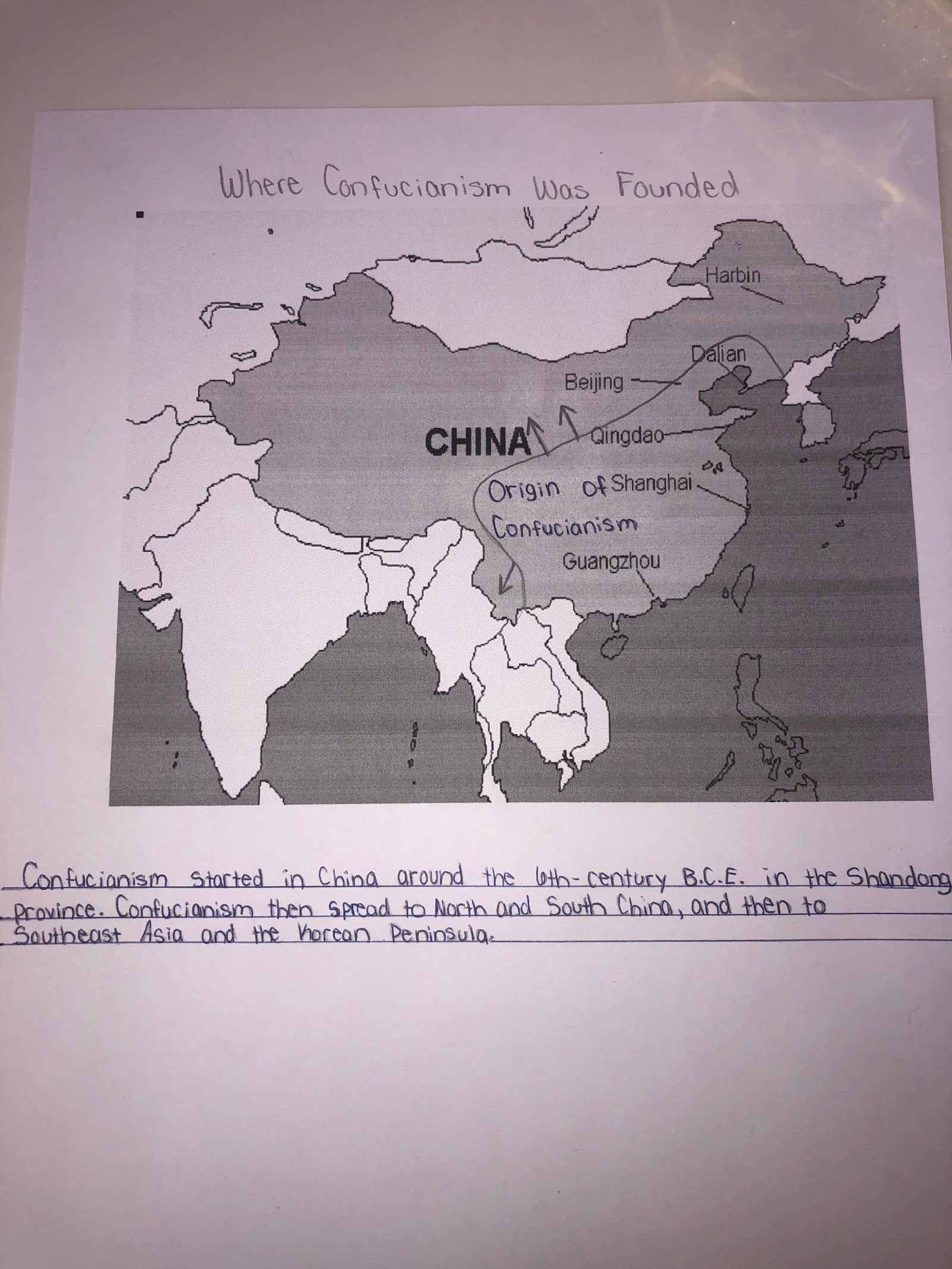 Spread Of Confucianism Map