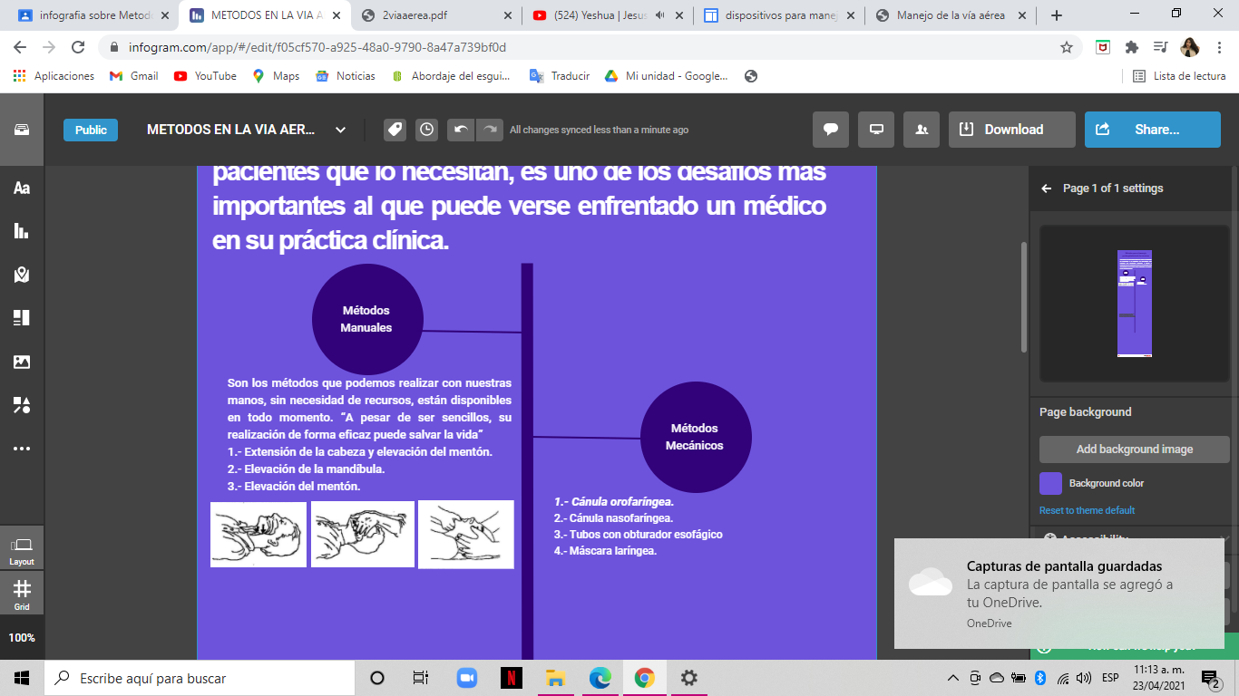 METODOS EN LA VIA AEREA by Abril Estefanía Gonzalez Duran - Infogram